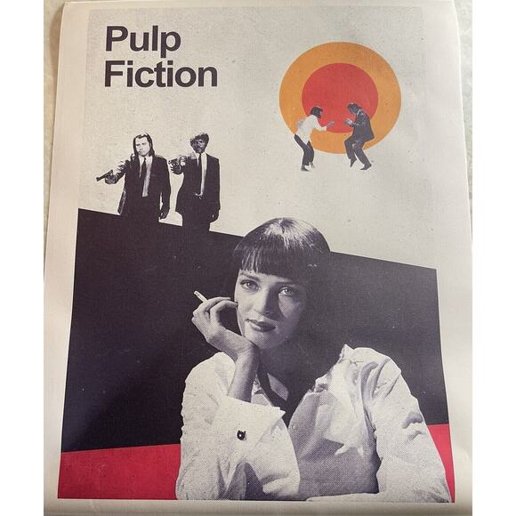 Pulp Fiction | Art | Pulp Fiction Canvas Vintage Style Poster 6x19 ...